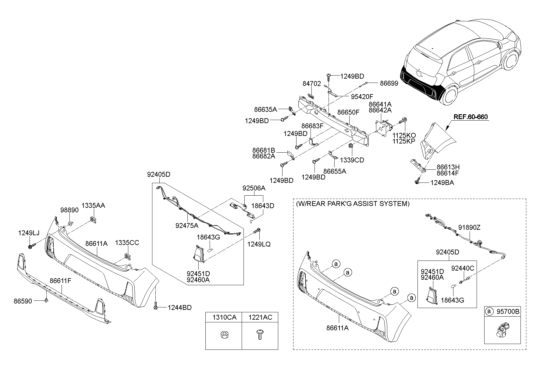 92501-1Y000 Lamp Assy-License Plate Kia | YoshiParts