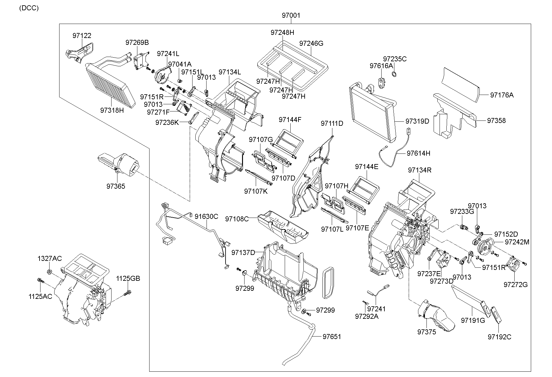 97140-4D050 Evaporator Core Assy Kia | YoshiParts