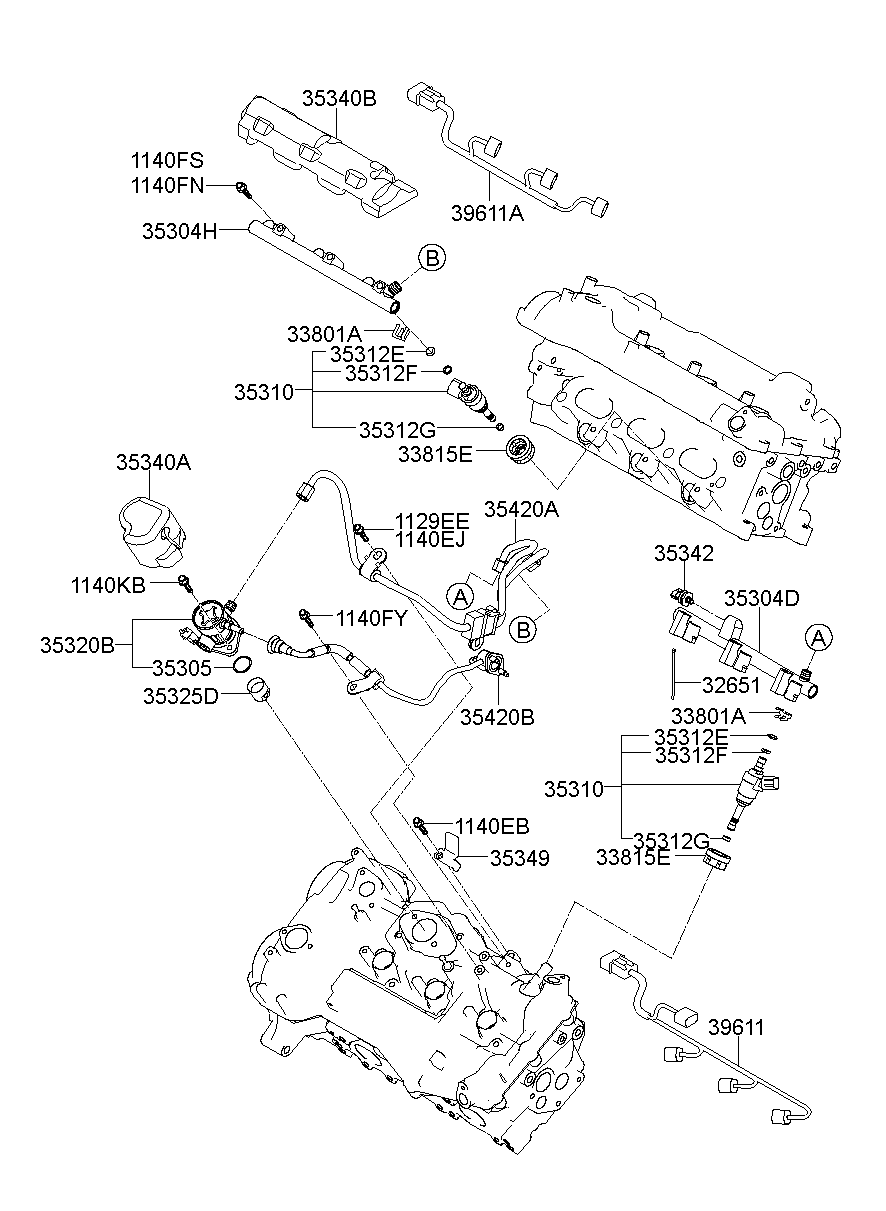 35310-3C560 Injector Assy-Fuel Kia | YoshiParts