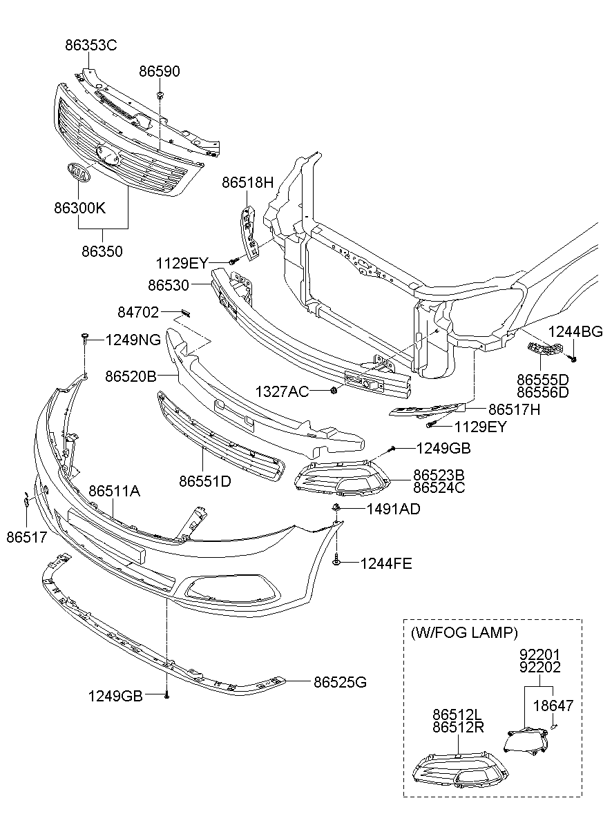 86320-3E500 Emblem-Kia Kia | YoshiParts
