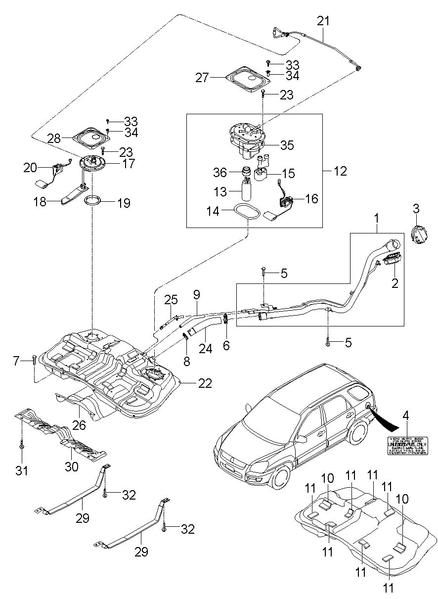 94460-2E200 Sender Assy-Plate Kia | YoshiParts