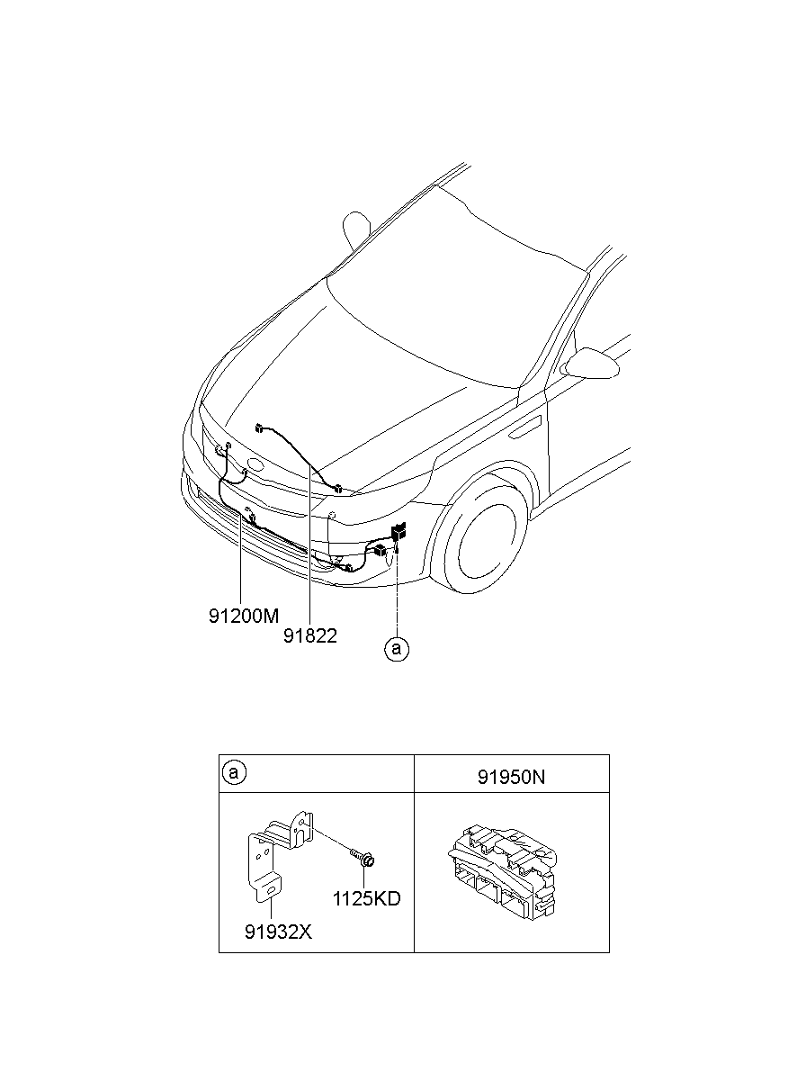 91840-D4030 Wiring Assy-Fem Kia | YoshiParts