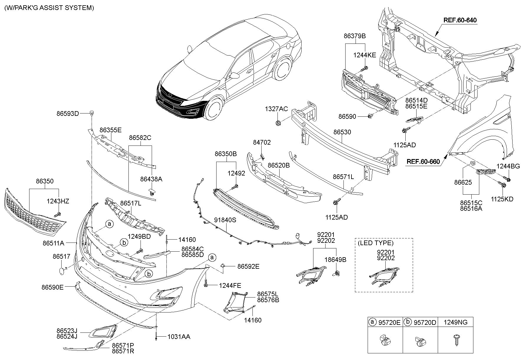 86591-4U500 Lip Assy-Front Bumper Kia | YoshiParts
