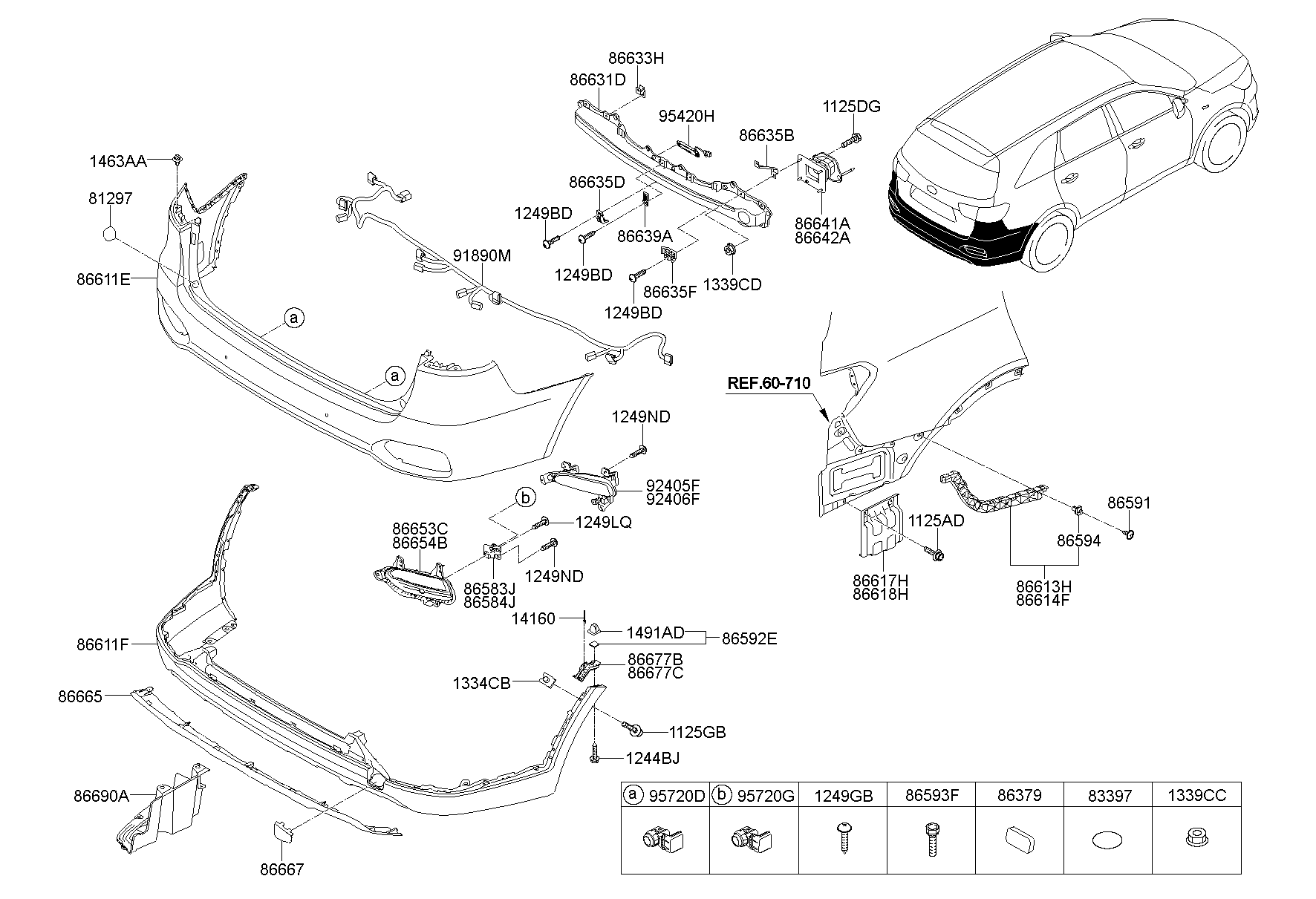86699-C5010 Retainer-Bumper Mtg Kia | YoshiParts