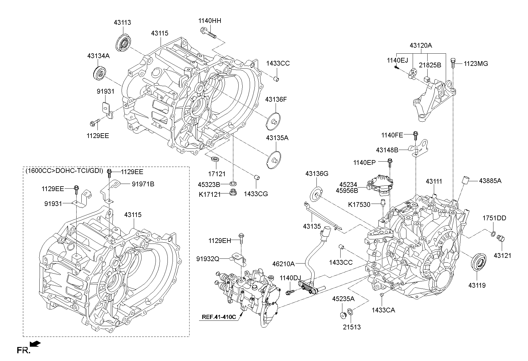 43136-2A010 Guide-Oil,Output 1 Kia | YoshiParts