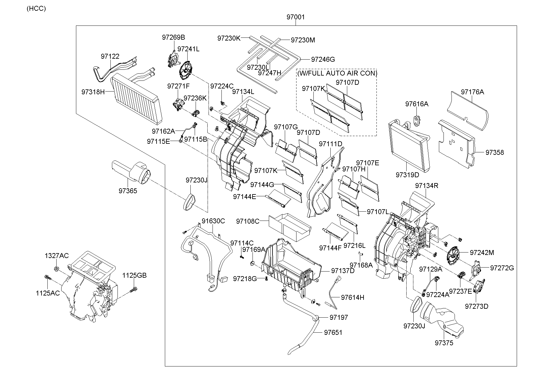97140-4D050 Evaporator Core Assy Kia | YoshiParts