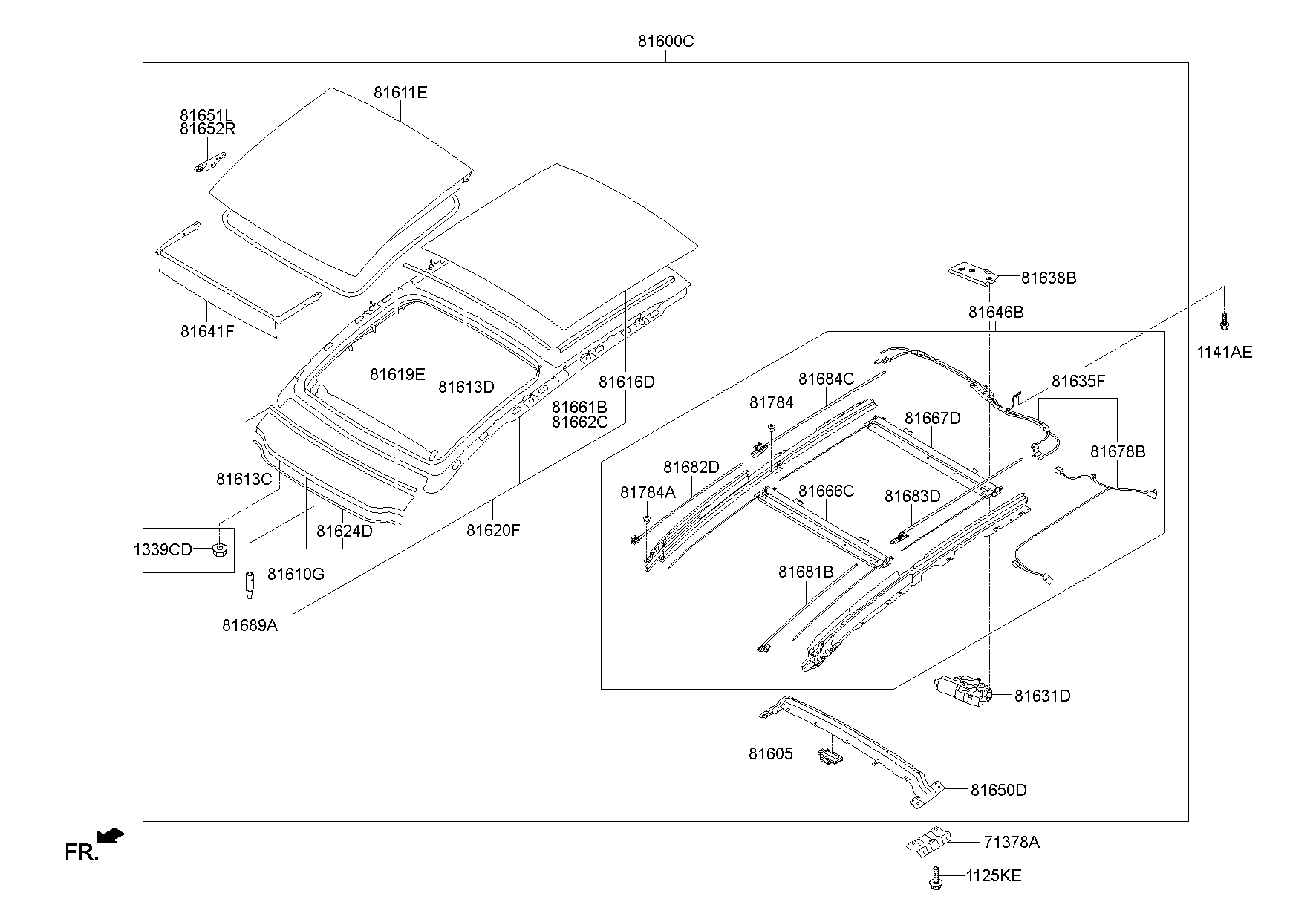 81635-3W000 Unit Assy-Panoramaroof Drive Kia | YoshiParts