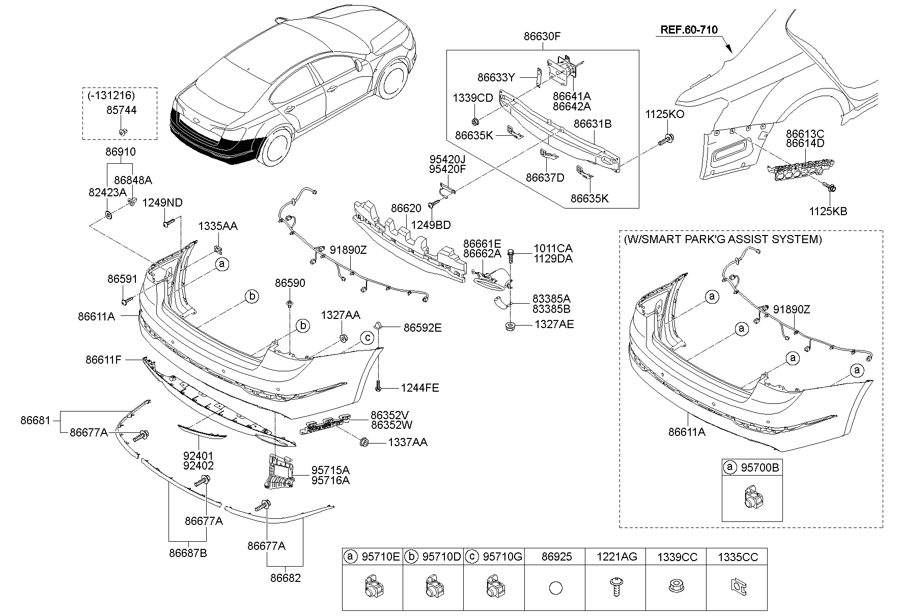 86671-3R500 Cover-Tail Gate Trim,Lh Kia | YoshiParts