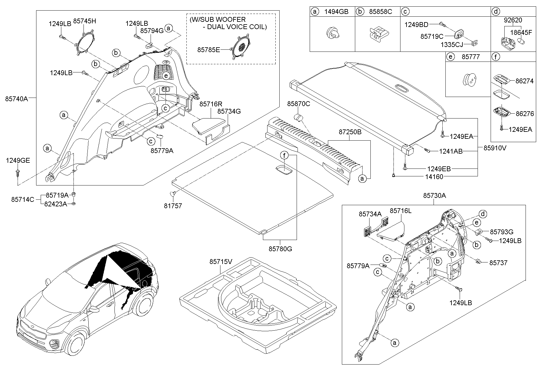 92620-D3000 Lamp Assy-Luggage Compartment Kia | YoshiParts
