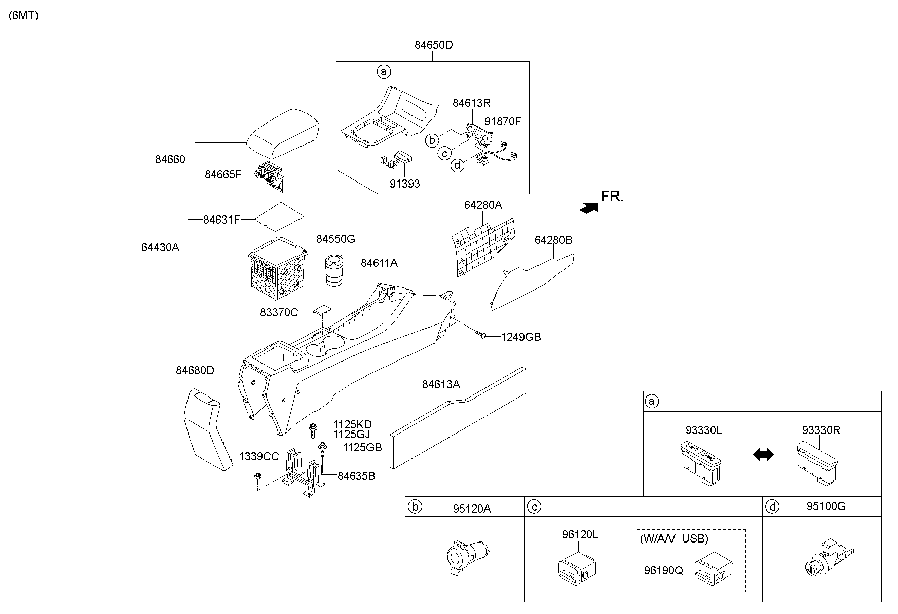 84665-2T000VA Hinge-Arm Rest Kia | YoshiParts