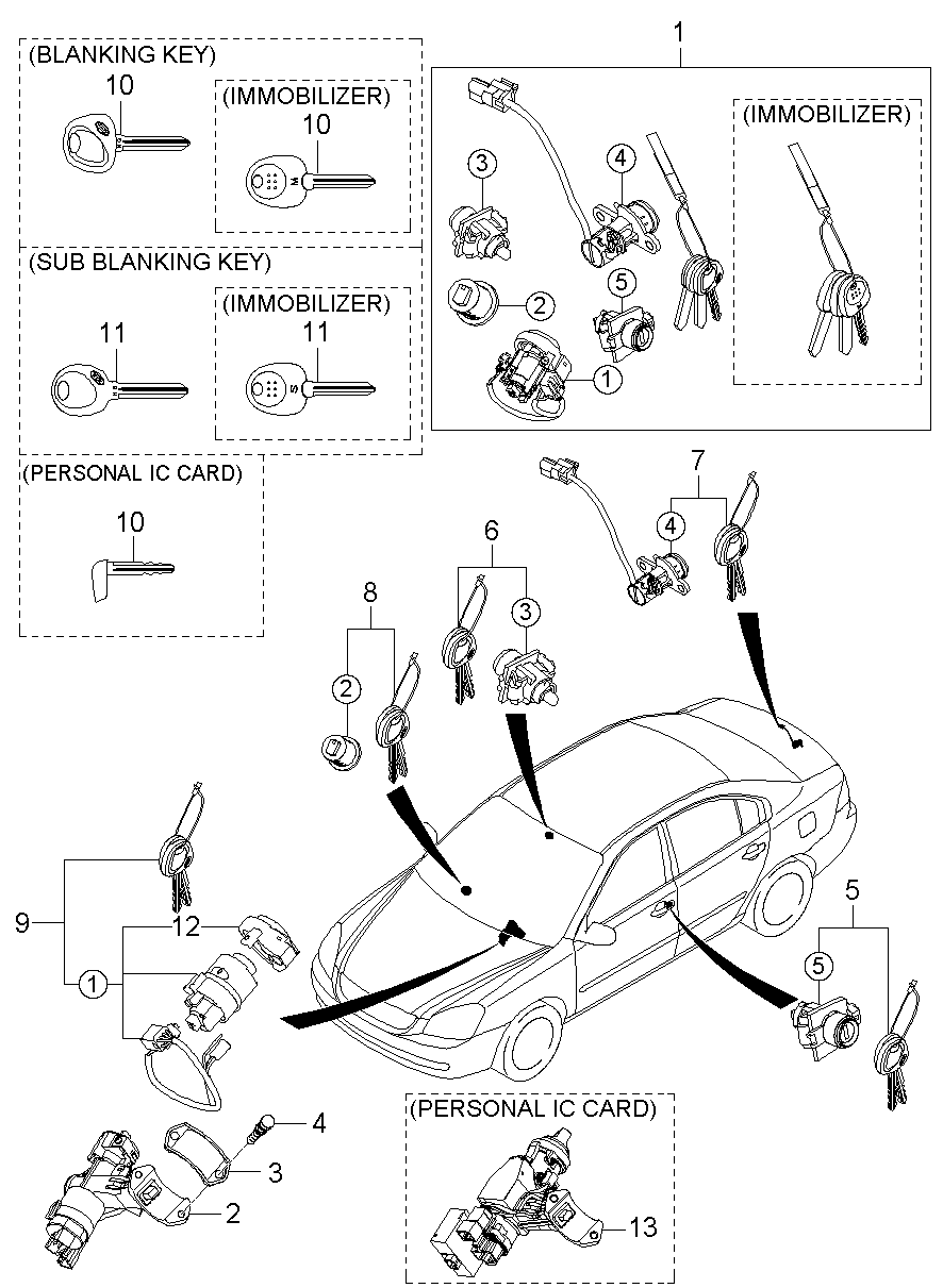 81996-2G010 Key-Blankg Immobilizer Kia | YoshiParts