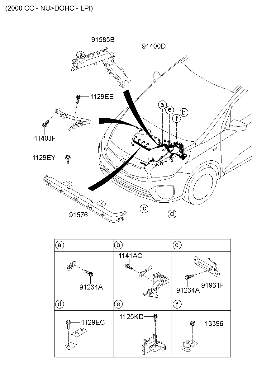 91455-A4230 Wiring Assy-Control Kia | YoshiParts