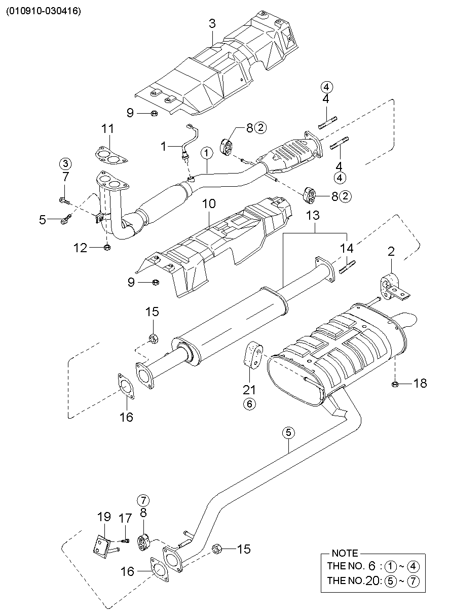 28762-3B000 Hanger-Exhaust Pipe Kia | YoshiParts