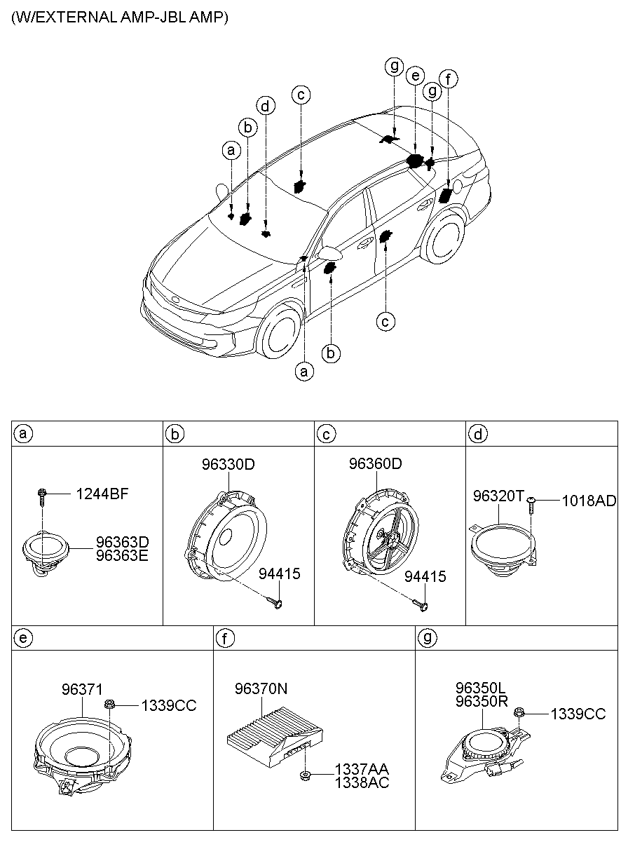 96320-D4200 Speaker Assy-Midrange,Lh Kia | YoshiParts