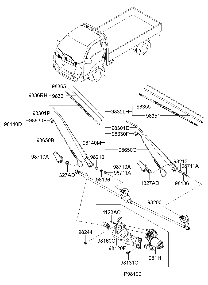 98390-4E000 Cap-W/Shld Arm Kia | YoshiParts
