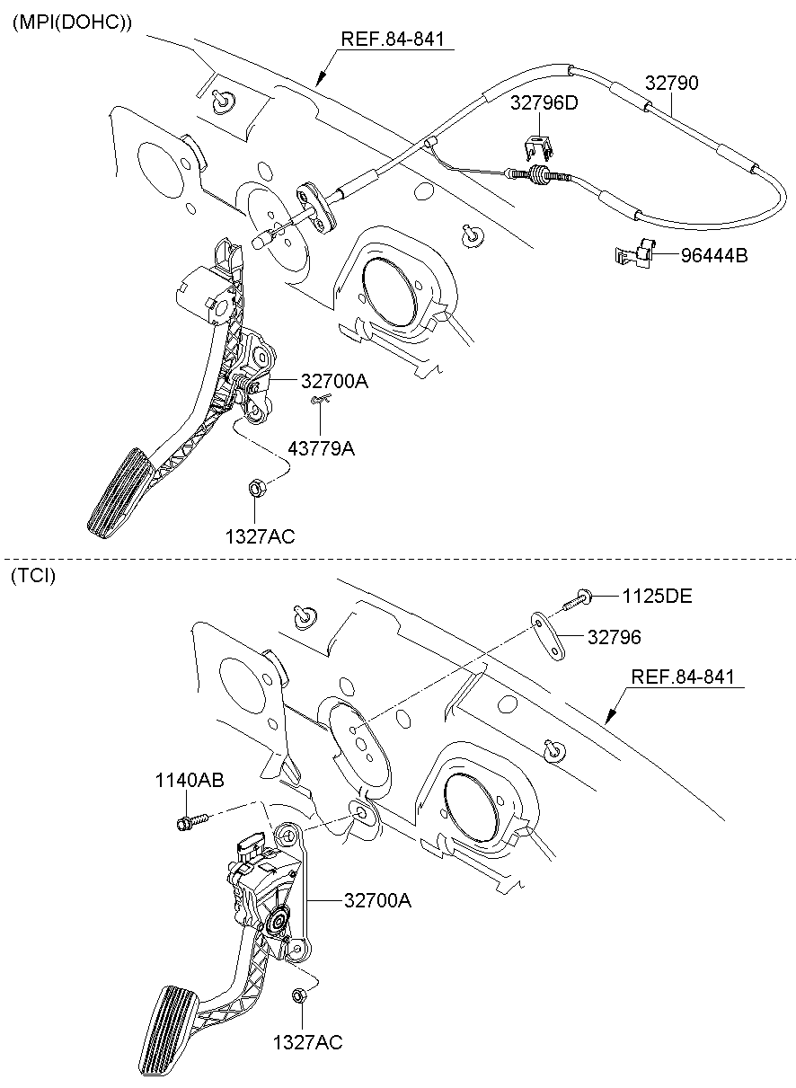 32700-1F300 Pedal Assy-Accelerator Kia | YoshiParts