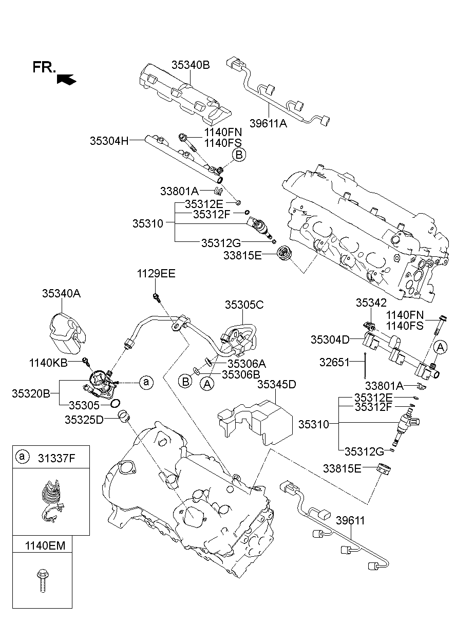 35310-3C560 Injector Assy-Fuel Kia | YoshiParts