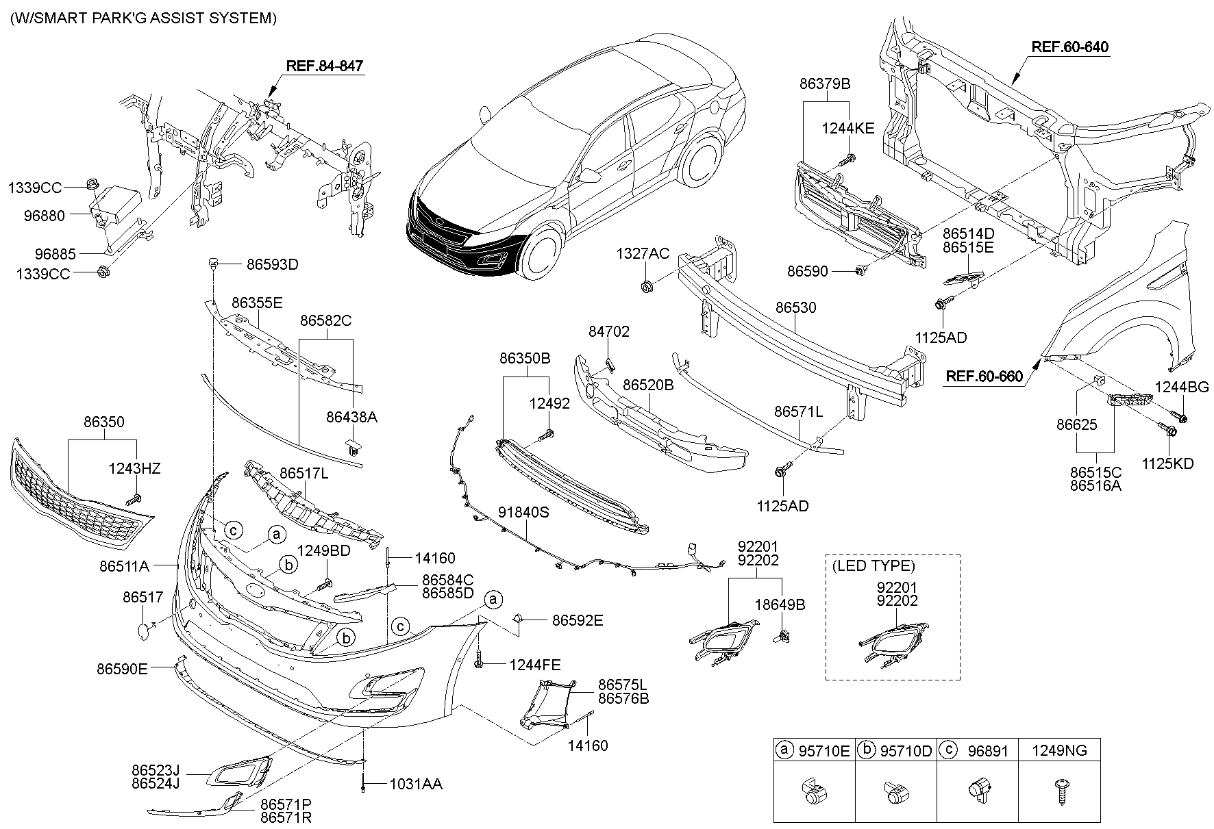 86591-4U500 Lip Assy-Front Bumper Kia | YoshiParts