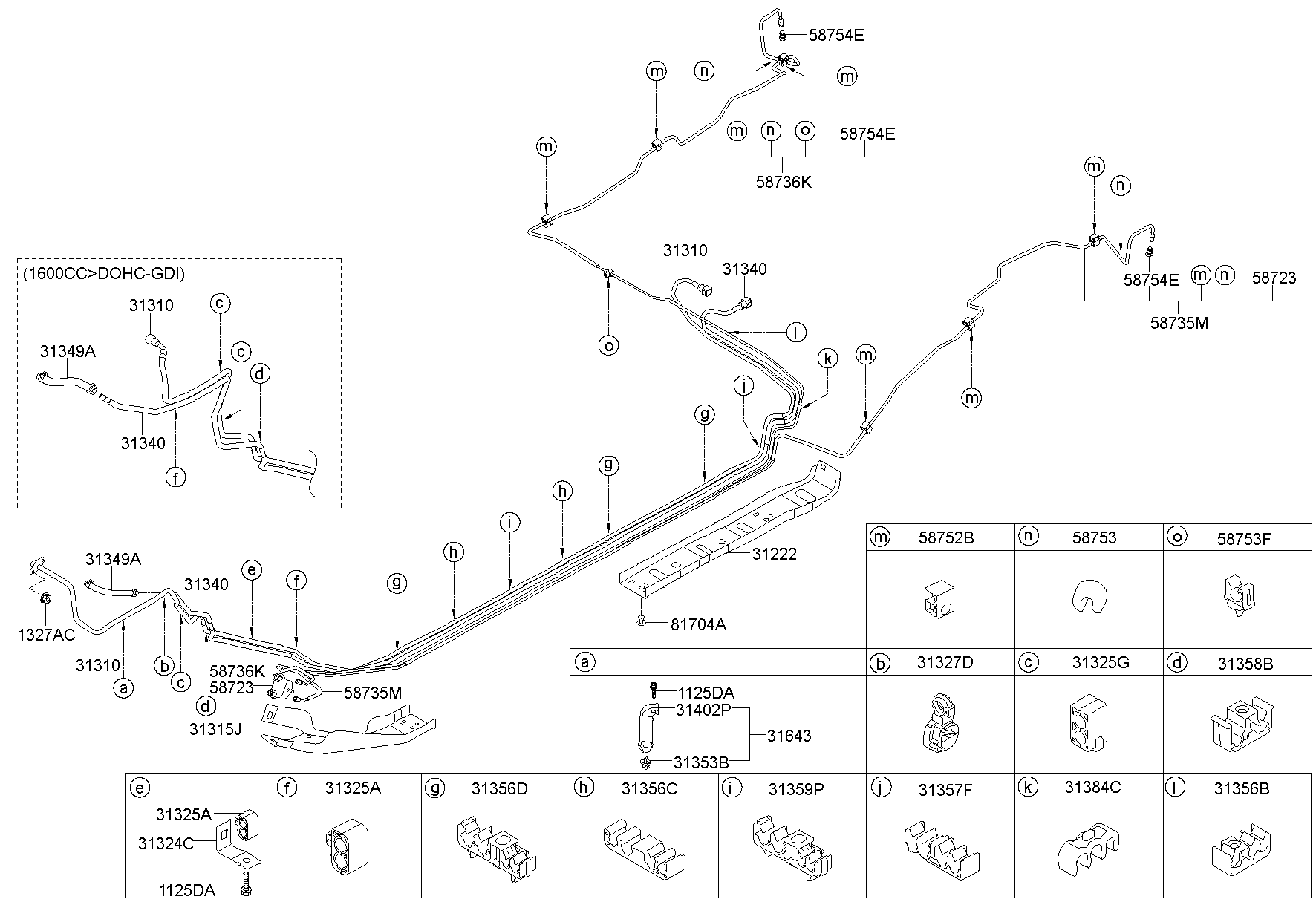 58723-1R000 Connector Assy-Brake Fuel Line Kia | YoshiParts