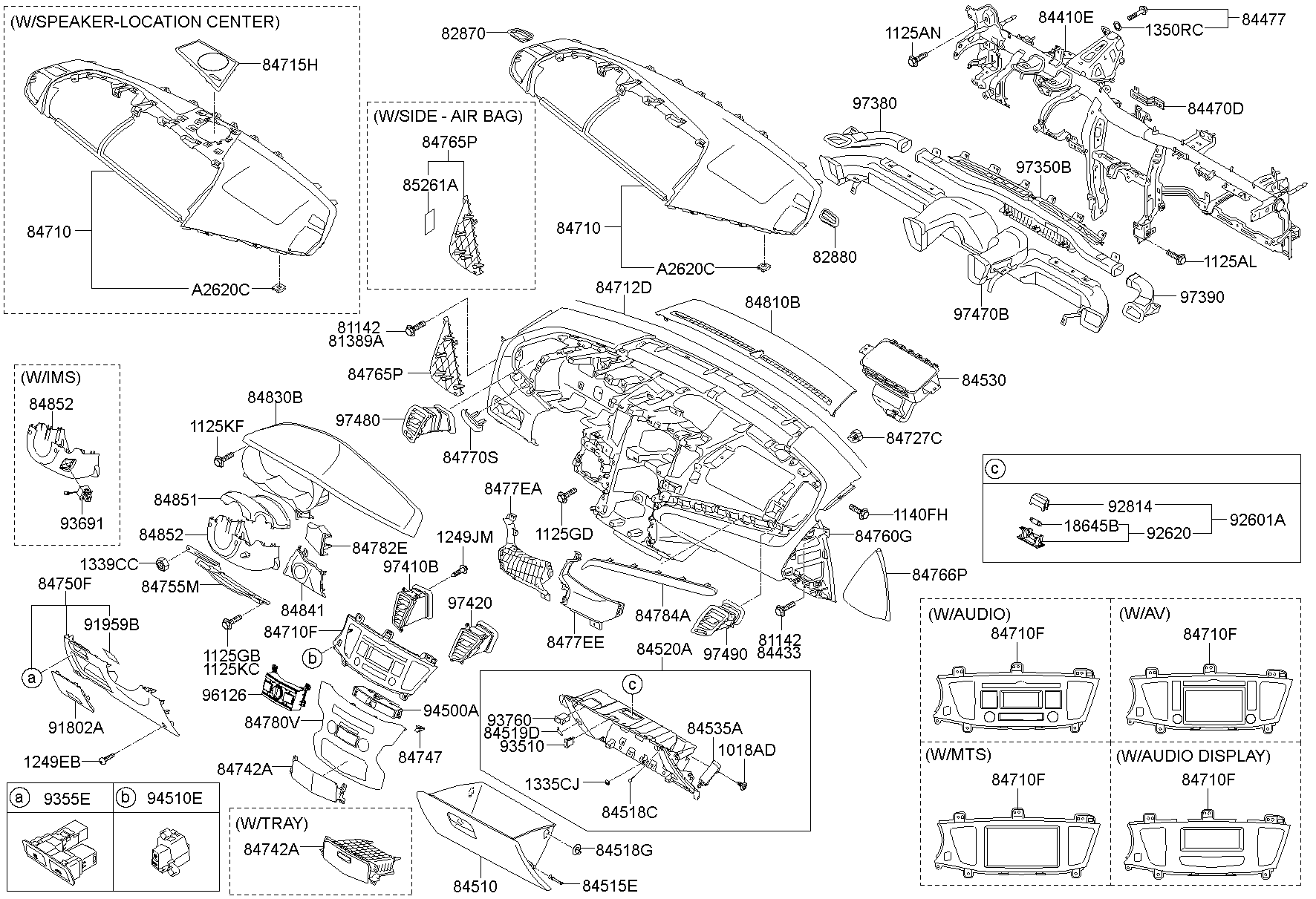 84782-3R000 Garnish Assy-Crash Pad Ctr,Lh Kia | YoshiParts