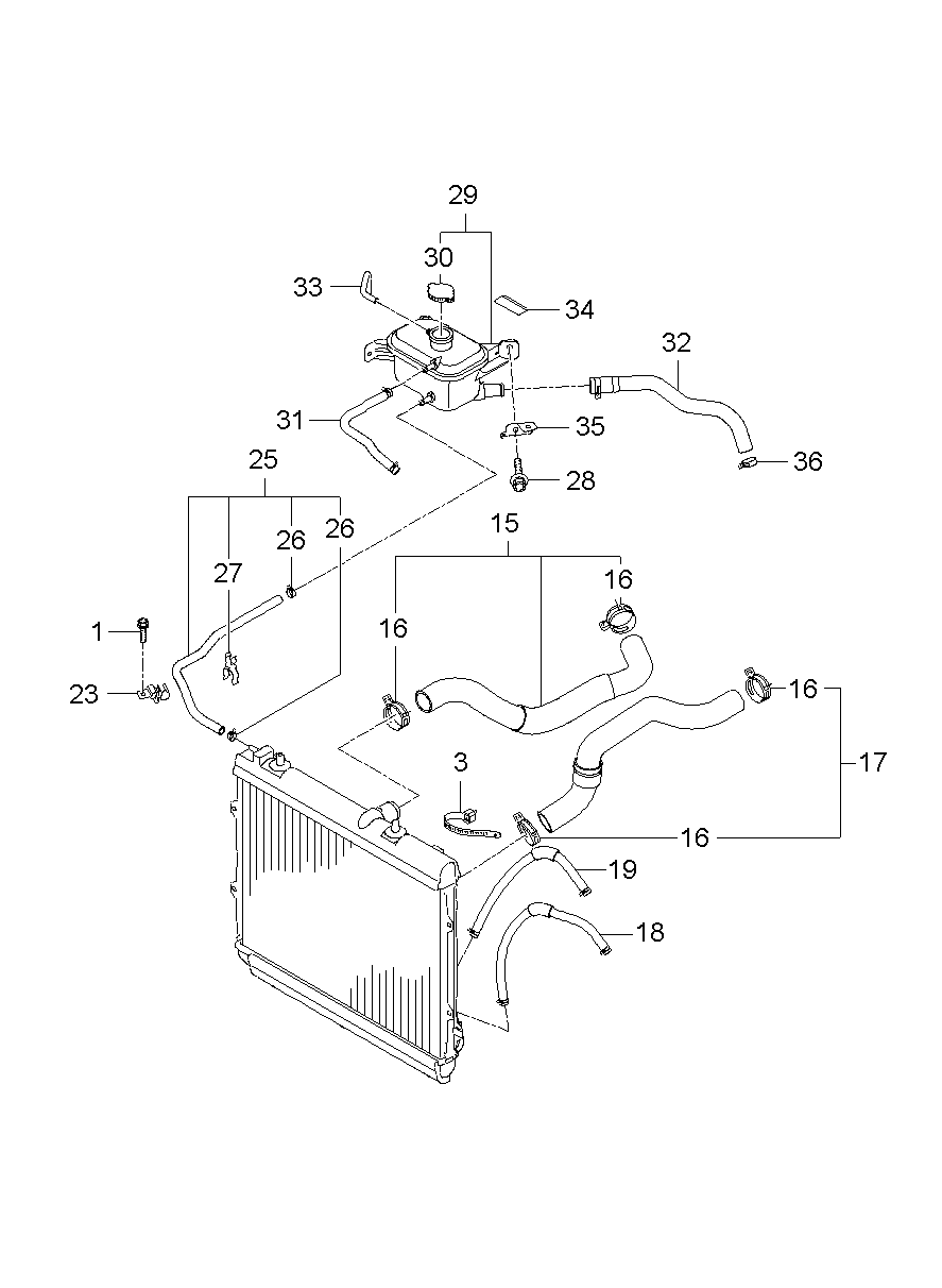 25330-3K000 Cap Assy-Radiator Kia | YoshiParts