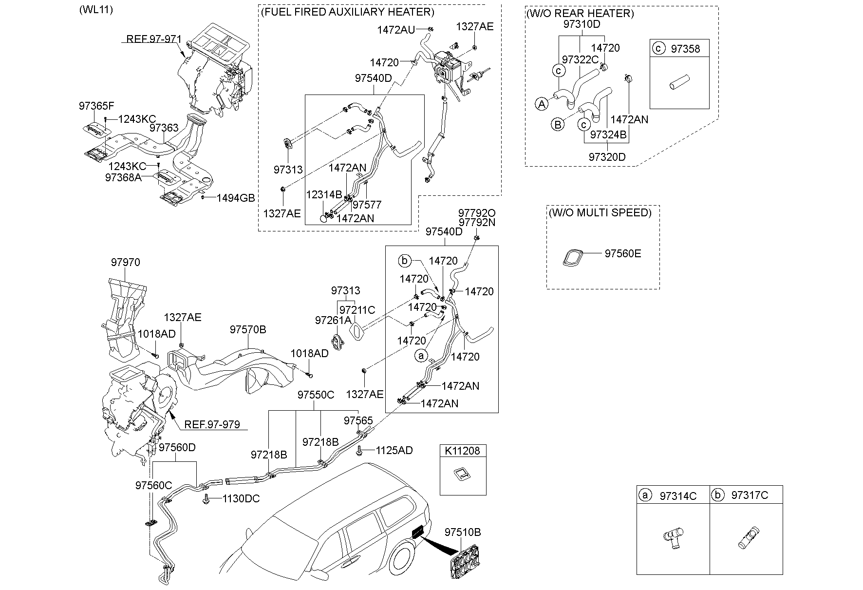 97540-4D201 Pipe & Hose Assy-Heater No.1 Kia | YoshiParts