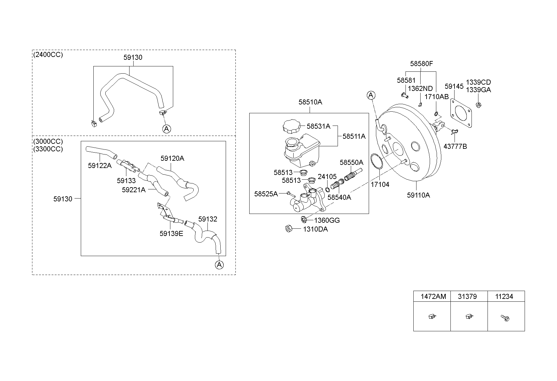 58510-3R100 Cylinder Assy-Brake Master Kia | YoshiParts