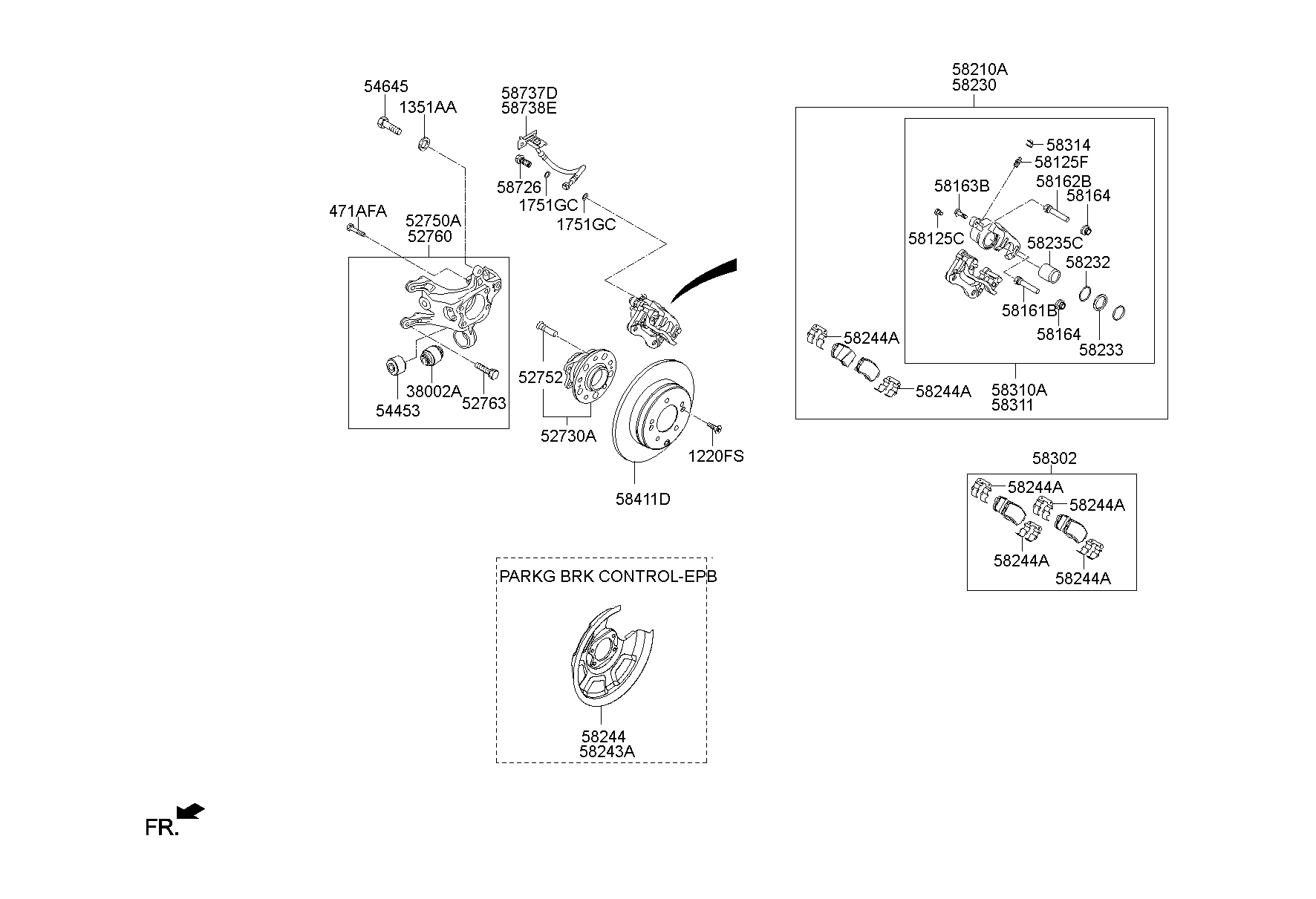 52710-3R100 Carrier Assy-Rear Axle,Lh Kia | YoshiParts