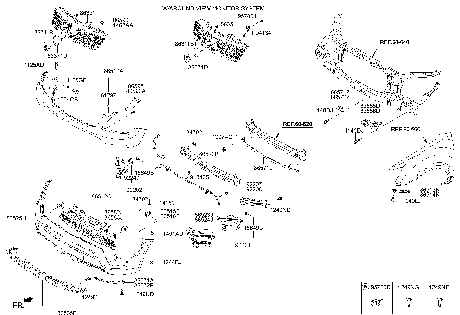 86560-2J710 Grille-Front Bumper Kia | YoshiParts