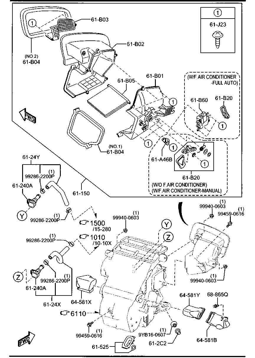 D651-61-24X Hose,Water Mazda | YoshiParts