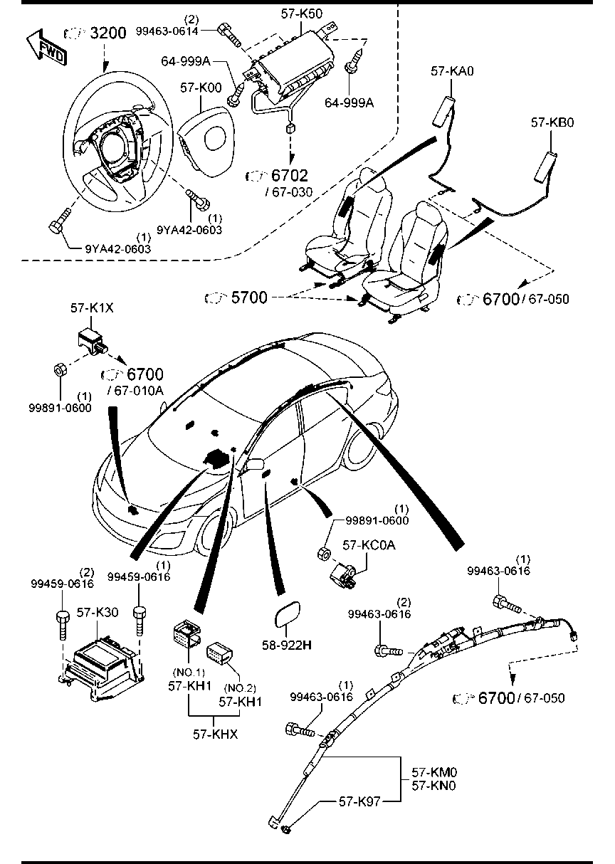 B38N-57-K0002 Module,Air Bag Mazda | YoshiParts