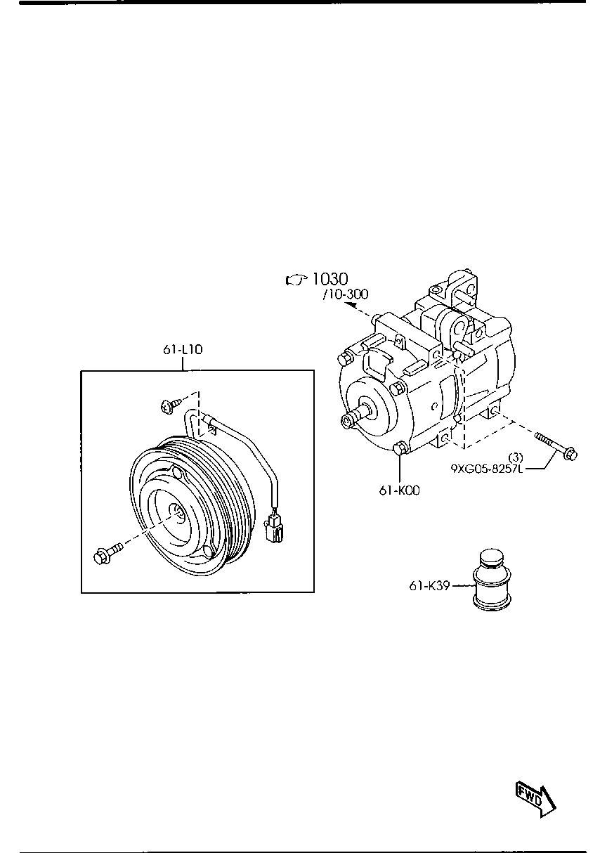 E181-61-K00 Compressor,Air Con. Mazda | YoshiParts