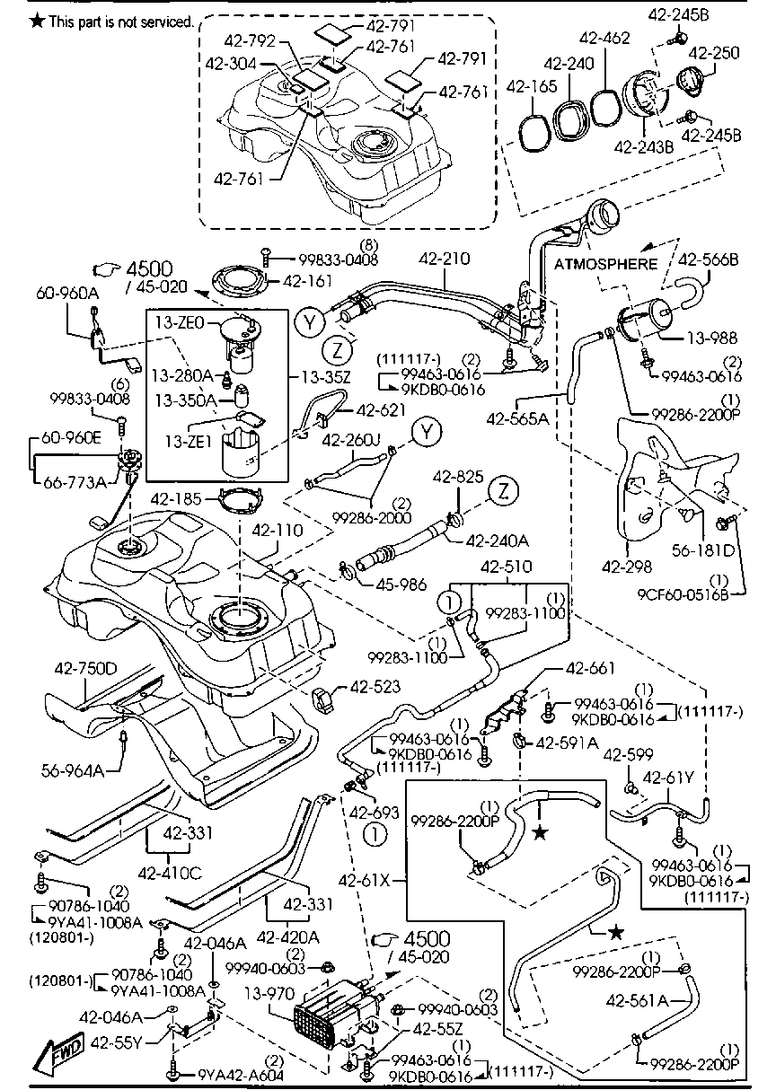 E221-42-231B Hose,Joint Mazda | YoshiParts