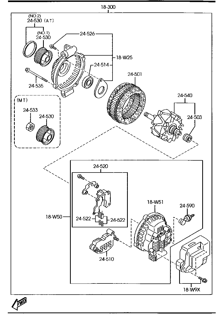 L813-18-300 Alternator Mazda | YoshiParts