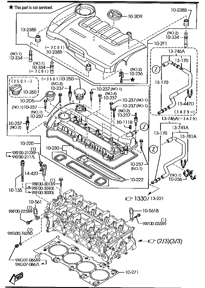 L309-10-2D5A Gasket(L),Head Cover Mazda | YoshiParts