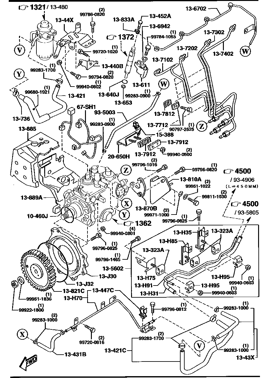 TF88-13-886A Protector Mazda | YoshiParts