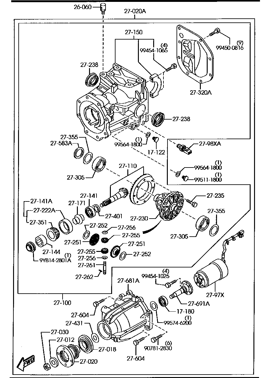 MA27-27-681 Case,Coupling Mazda | YoshiParts