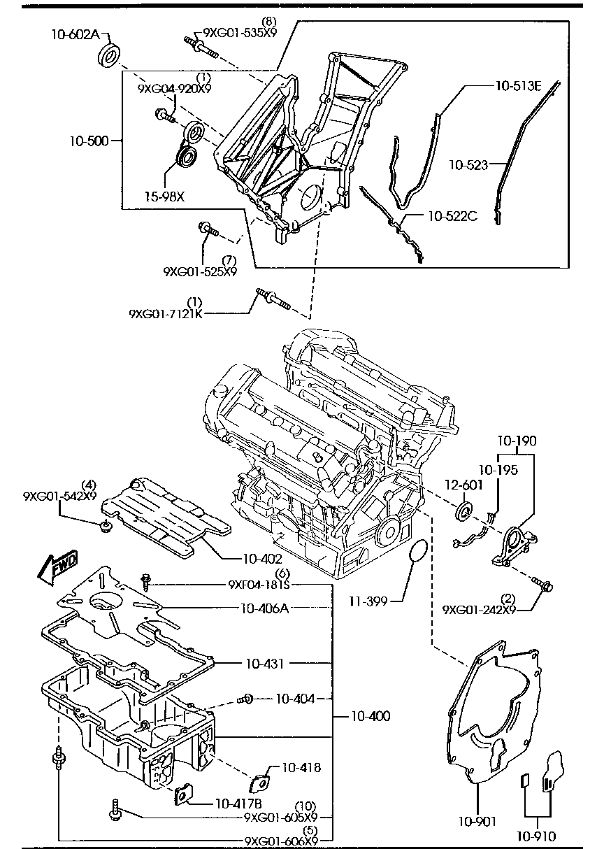 AJ03-10-400 Pan,Oil Mazda | YoshiParts