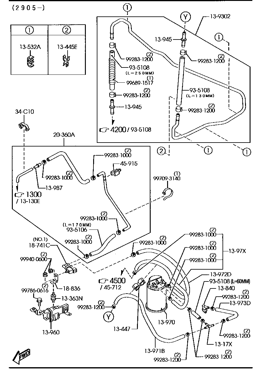 FF49-20-360A Tube,Vacuum Mazda | YoshiParts