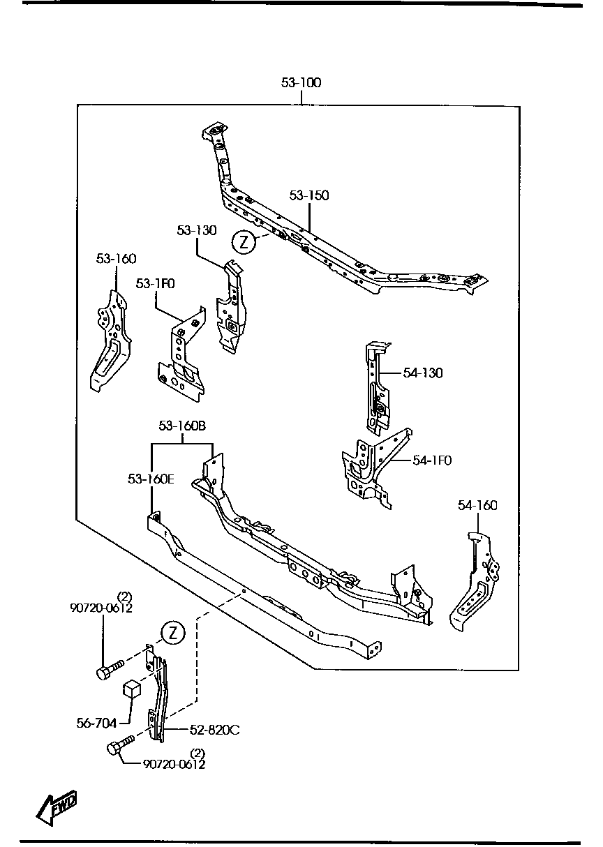 B30D-53-120 Panel(R),Shroud Mazda | YoshiParts