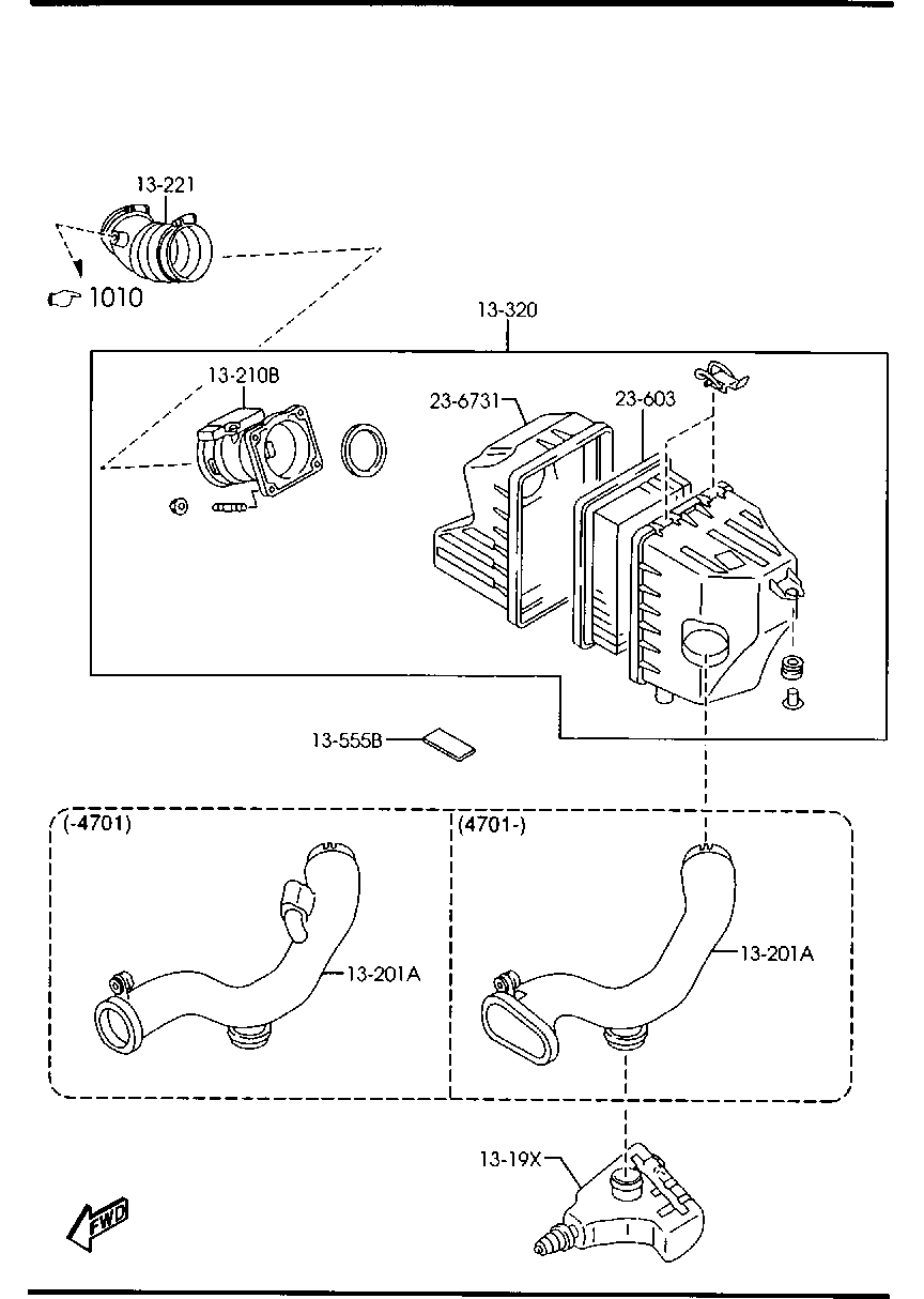 AJ03-13-215A Sensor,Air Flow Mazda | YoshiParts