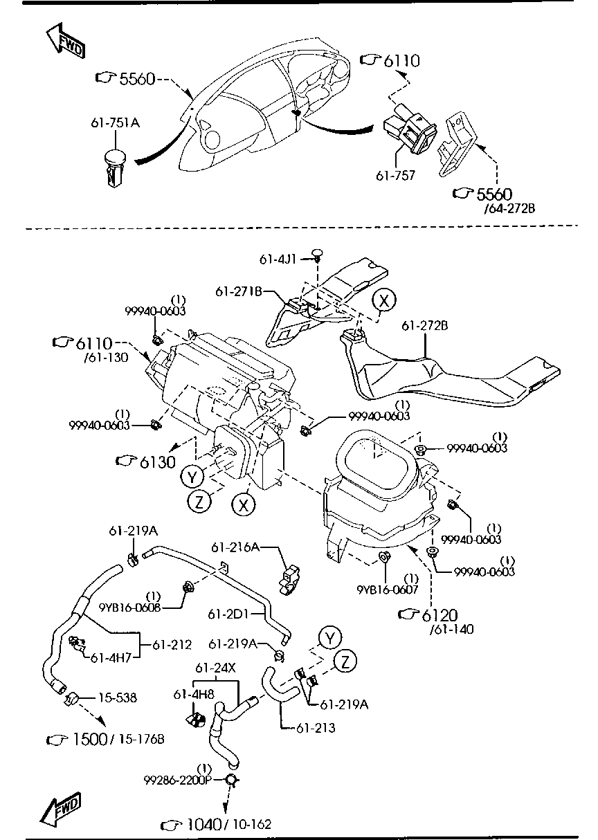 F151-61-22Y Pipe,Water Mazda | YoshiParts