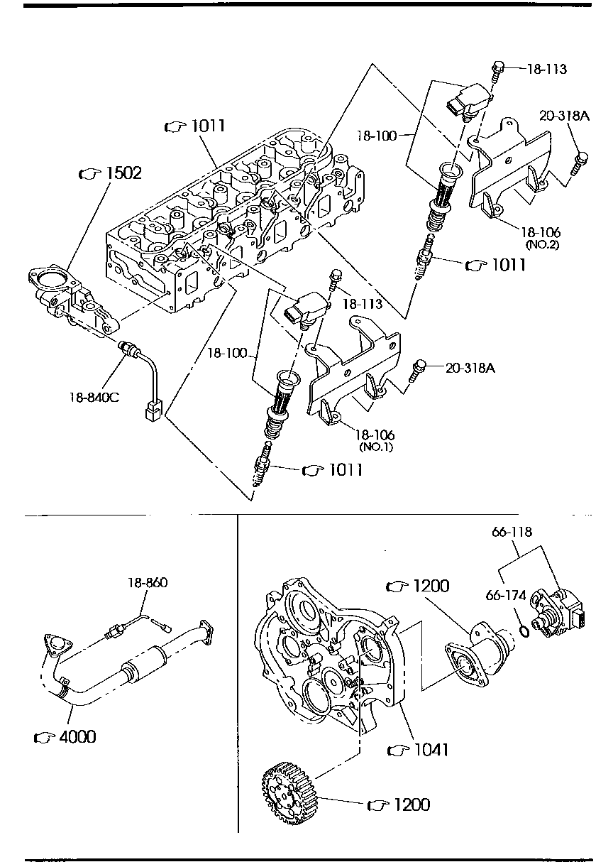 1K01-18-106 Bracket,Ig. Coil Mazda | YoshiParts
