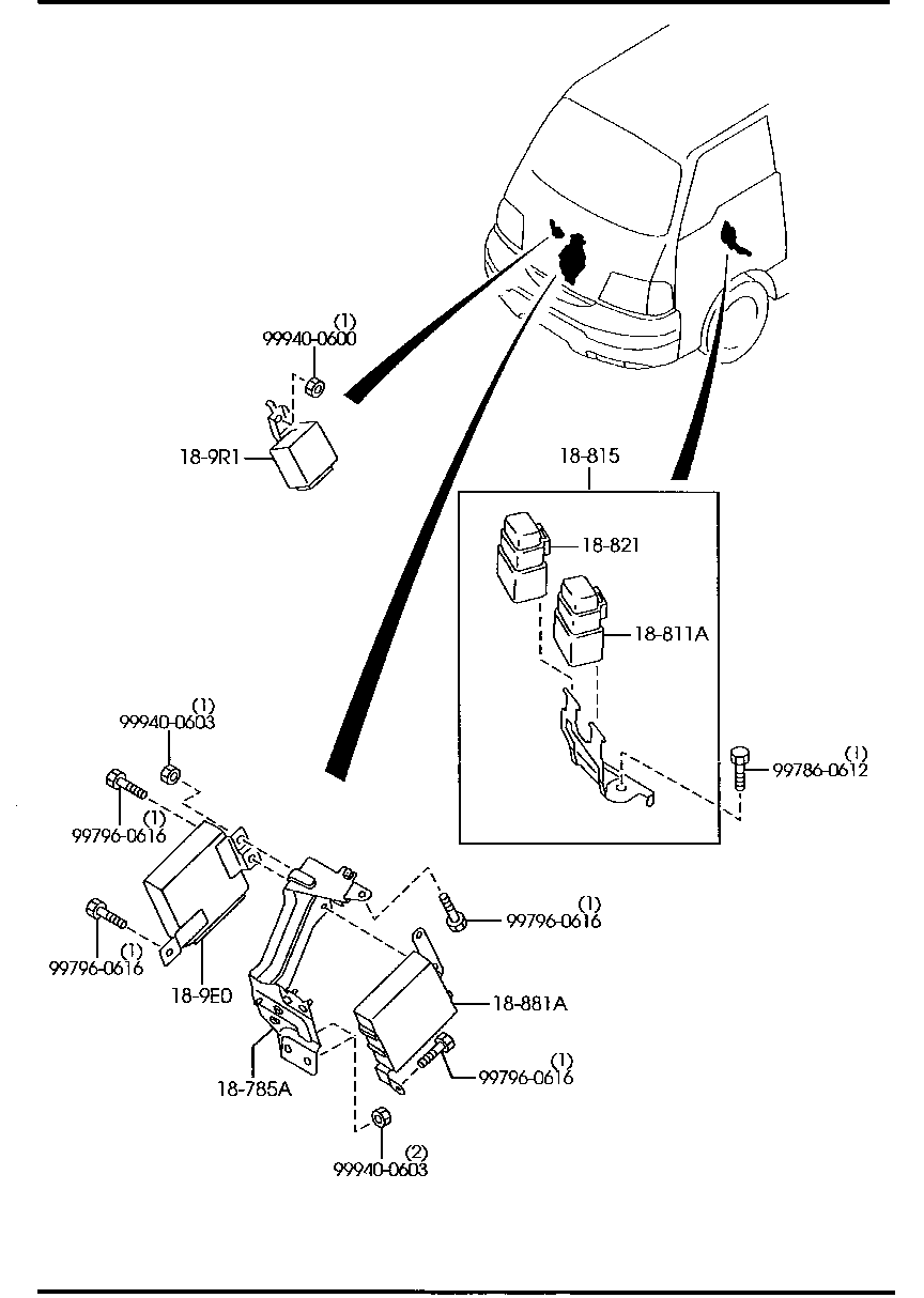 F82A-18-785D Bracket,Control Unit Mazda | YoshiParts