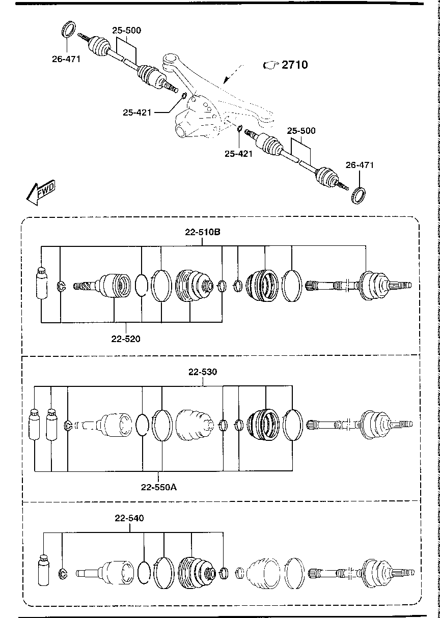MD12-25-500A Shaft,Drive Mazda | YoshiParts