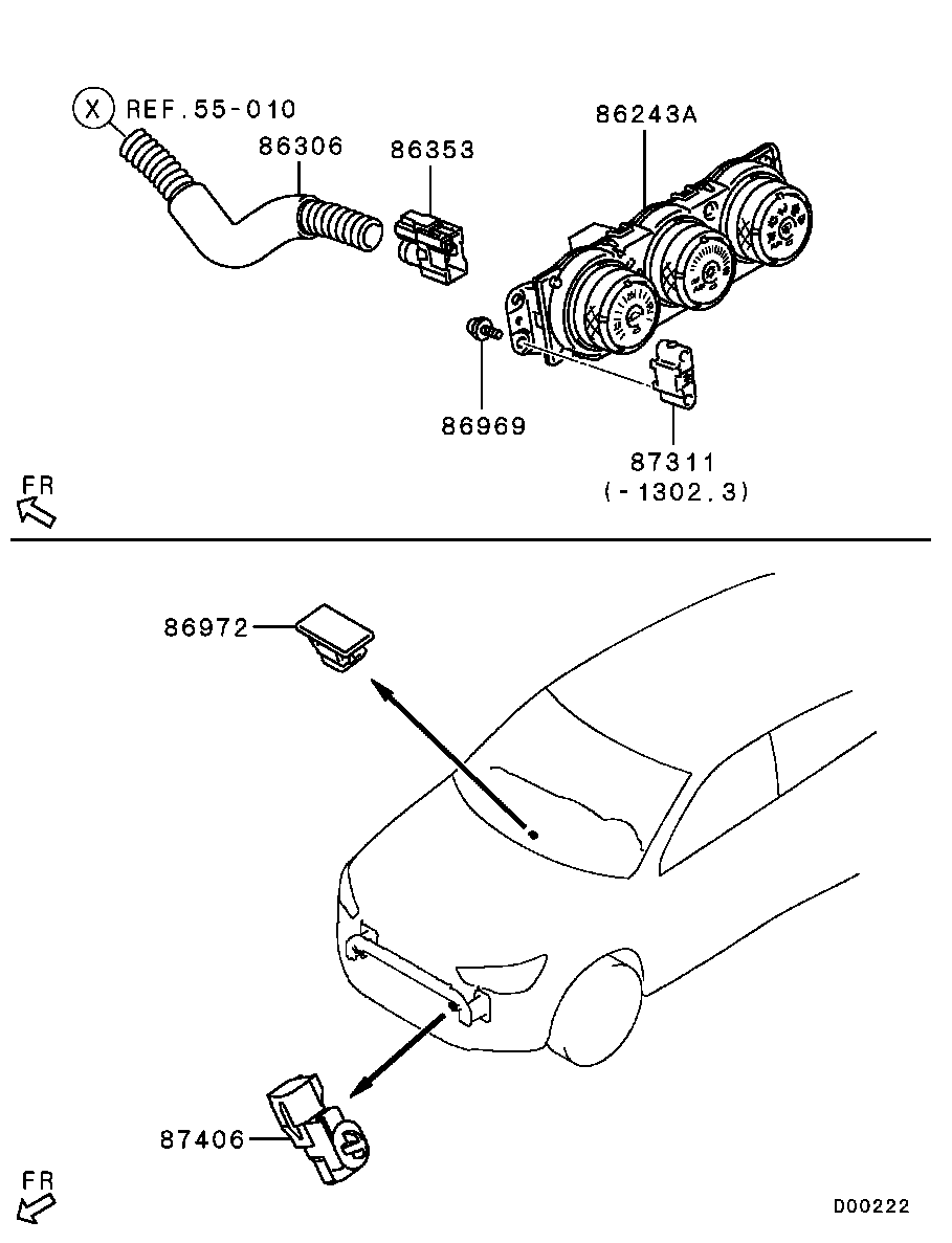 7825A110 Sensor,A/C Condenser Temperature Mitsubishi | YoshiParts