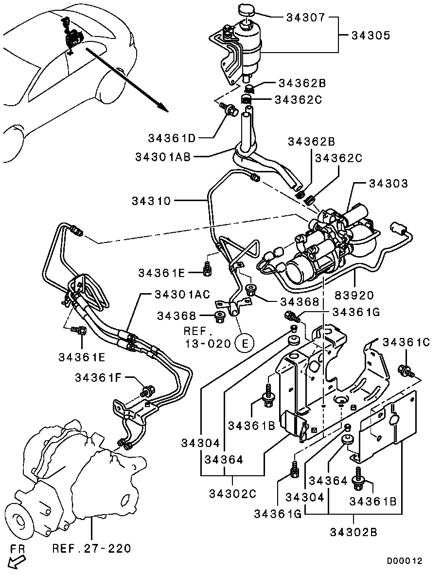3520A072 Hydraulic Unit,Diff Control Mitsubishi | YoshiParts