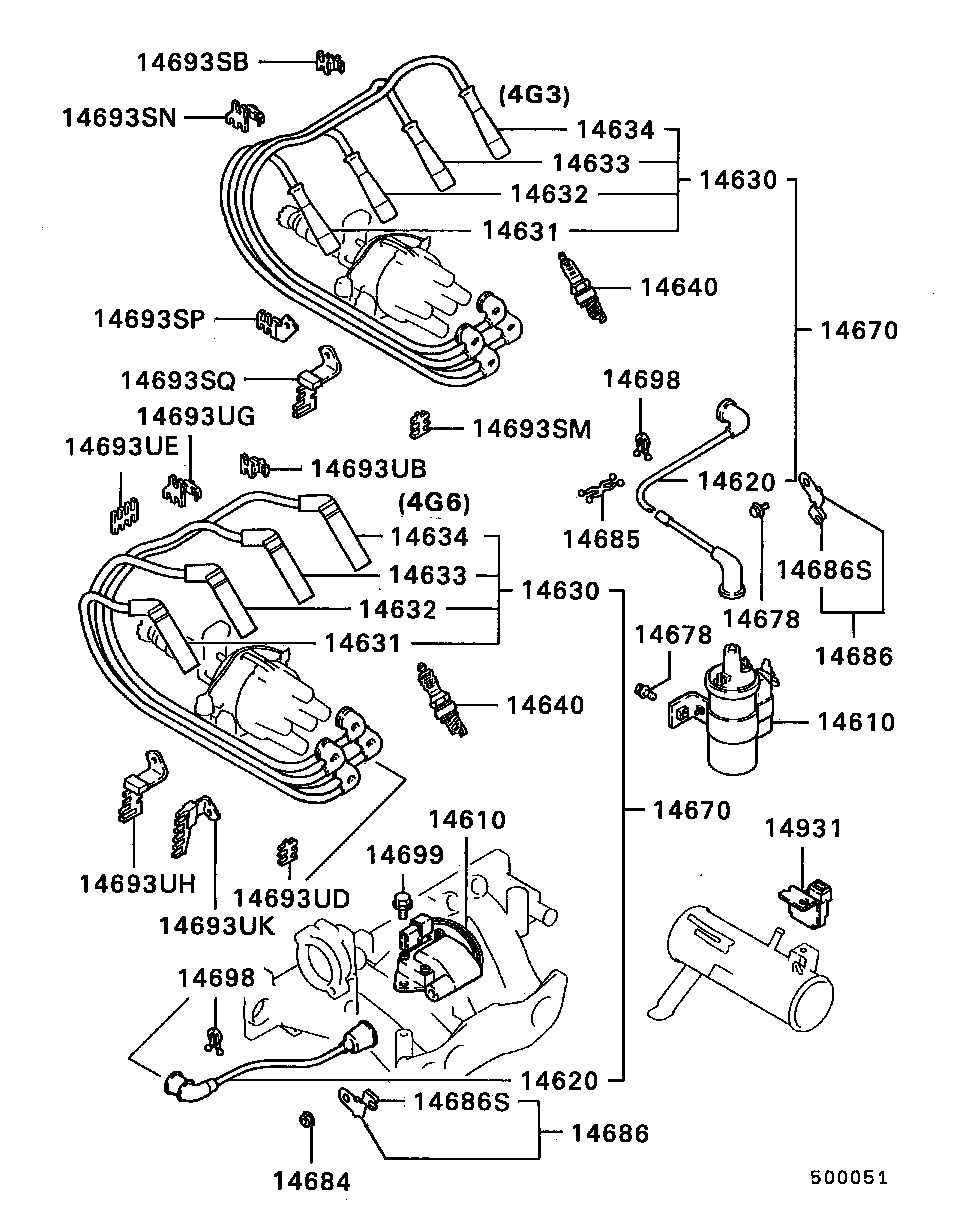 MS851357 Spark Plug Mitsubishi | YoshiParts