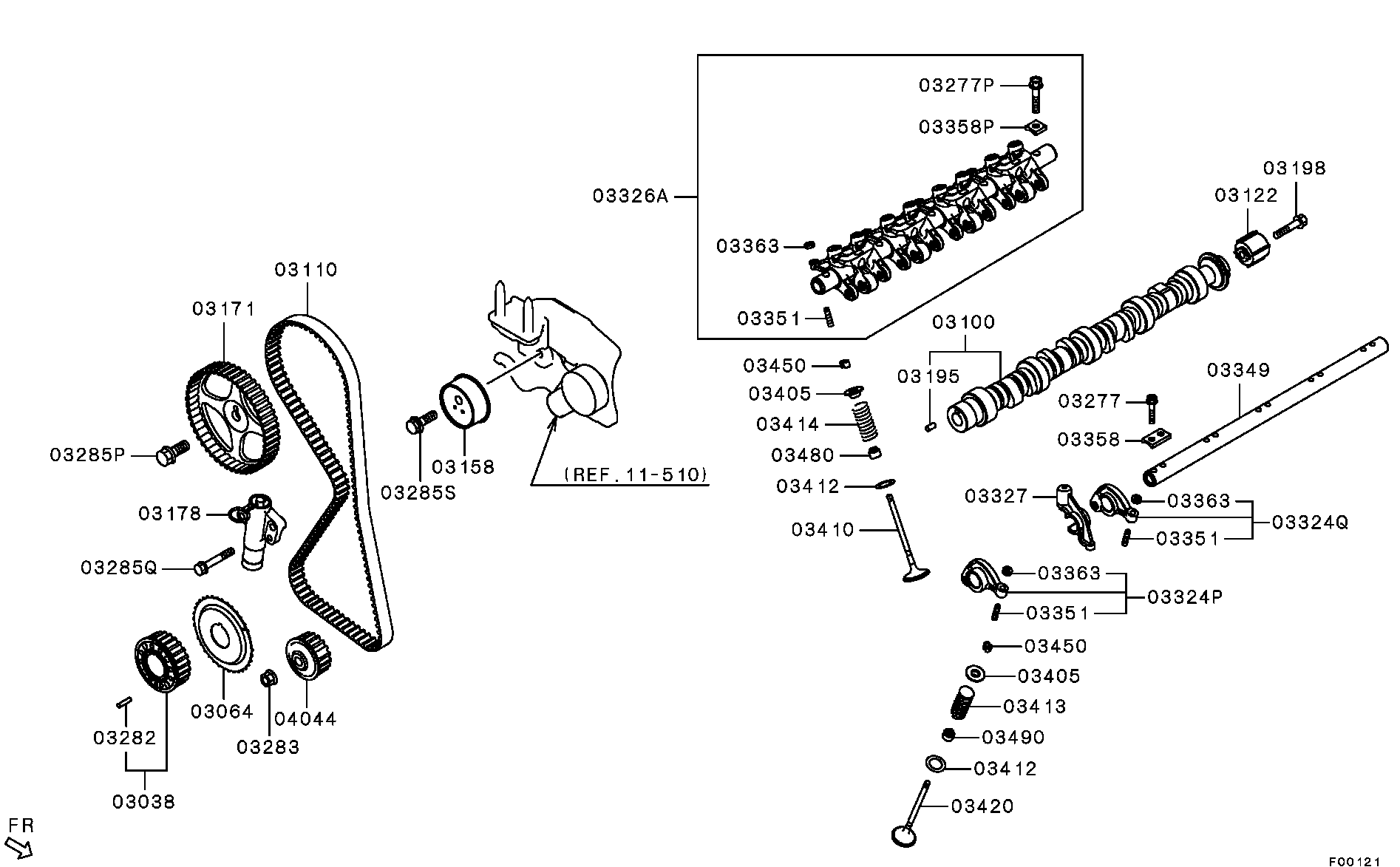 MR994968 Belt,Valve Timing Mitsubishi | YoshiParts