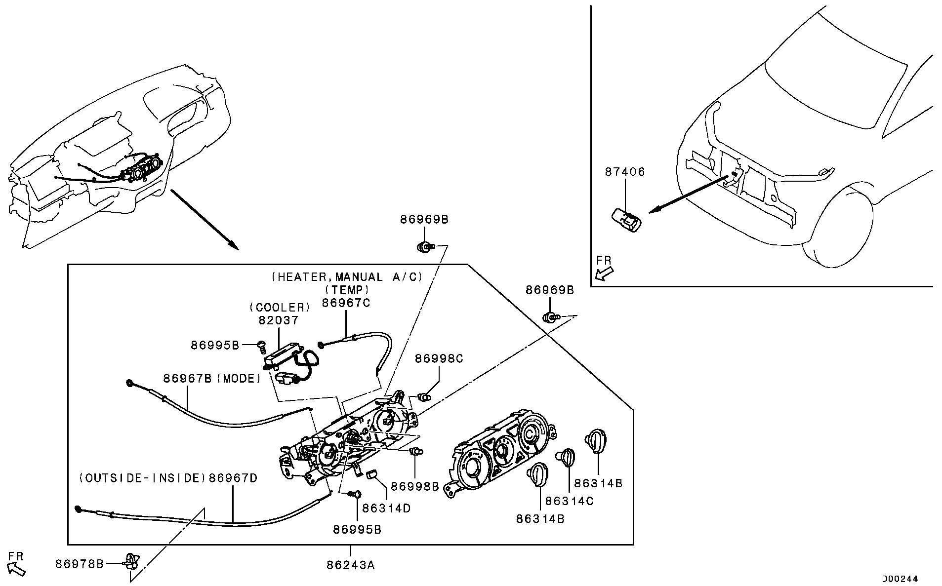 7820A732 Controller Assy,Heater Mitsubishi | YoshiParts